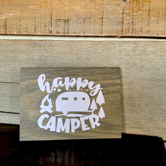 Hand Crafted | Accents | Happy Camper Plaque | Poshmark